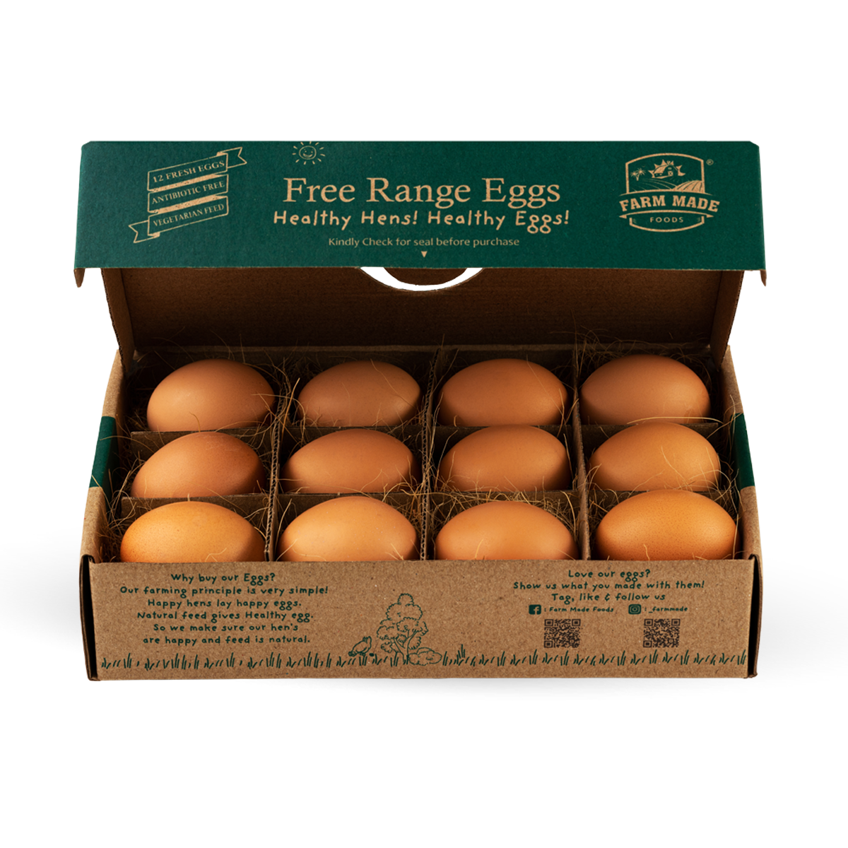 Buy Free Range Eggs Online - Fresh Eggs from Farm Made Foods
