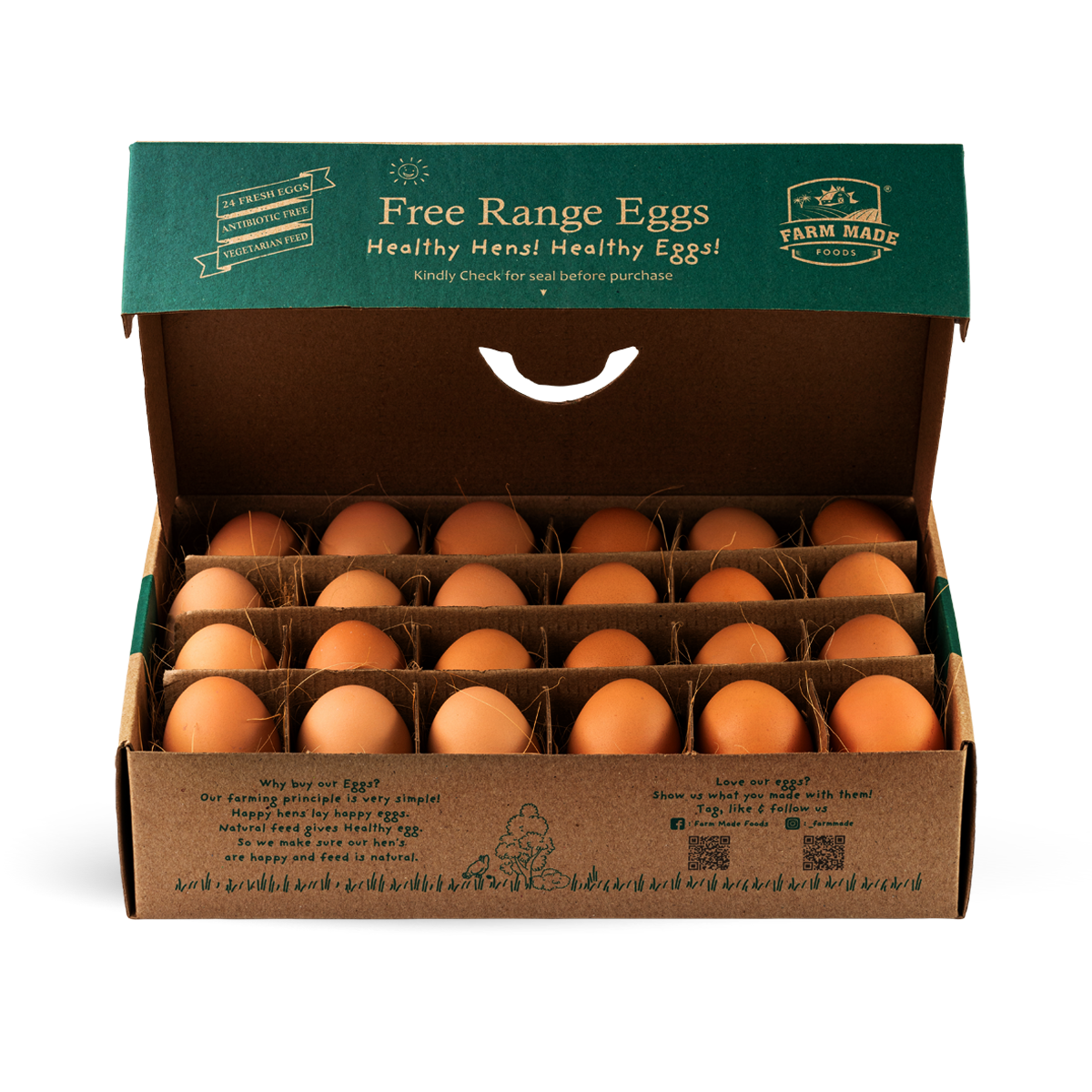 Buy Free Range Eggs Online - Fresh Eggs from Farm Made Foods