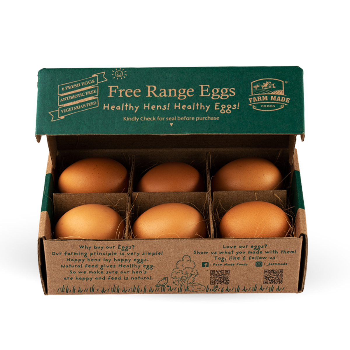 Buy Free Range Eggs Online - Fresh Eggs from Farm Made Foods